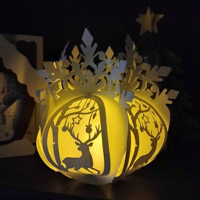 Snowman Shadow Box SVG Snowman and Santa Claus Christmas - Etsy