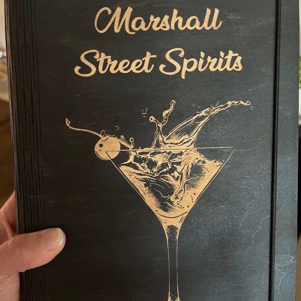 Bar Recipe Book Bartender Gift Personalized Groomsmen Gift for Barmen ...