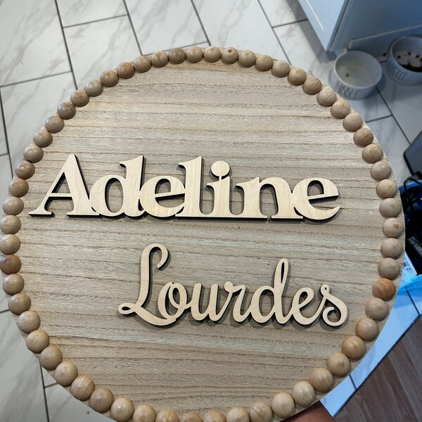 Wooden Name Signs Wooden Letters Personalized Wood Design Laser Cut Out ...