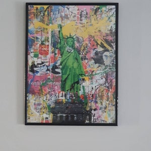 Pop Art Heart LOVE Graffiti Canvas Print Wall Art Painting Home Decor ...