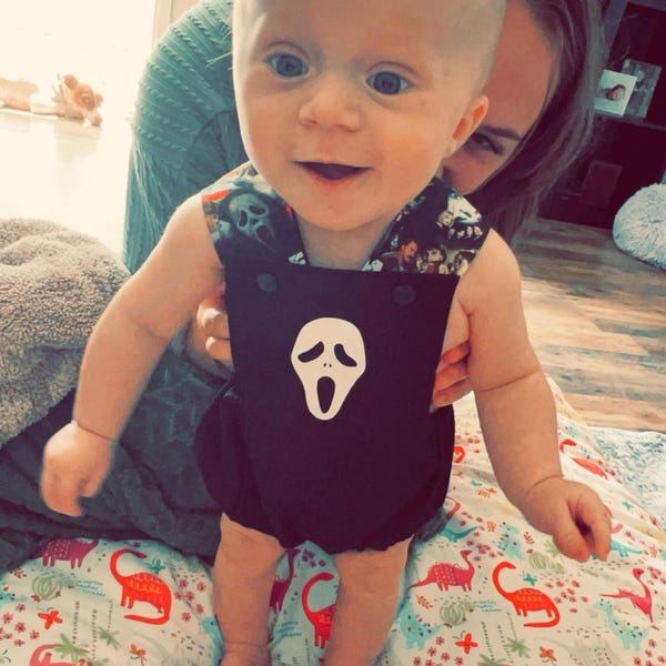 Scream Horror Overall Romper Jumpsuit - Etsy