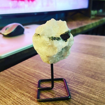 Rainbow Moonstone on Stand - Etsy