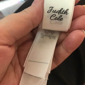 Personalized Ribbon Label Ribbon Labels Sewing Labels Knitting Label ...