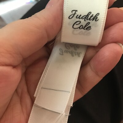 Personalized Ribbon Label Ribbon Labels Sewing Labels Knitting Label ...