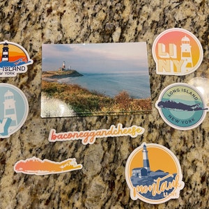 Long Island New York Stickers Set of 2 - Etsy