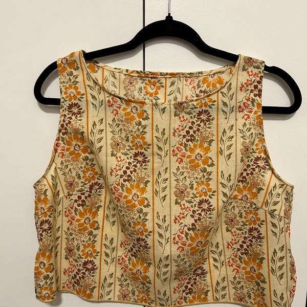 Tank Top Sewing Pattern/ Basic Crop Top PDF Sewing Digital Pattern for ...