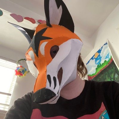 Kitsune Fox Mask Digital Pattern for EVA Foam With Video Tutorial - Etsy