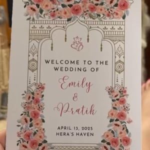 Indian Hindu Kids Wedding Ceremony Coloring Activity Booklet Packet ...