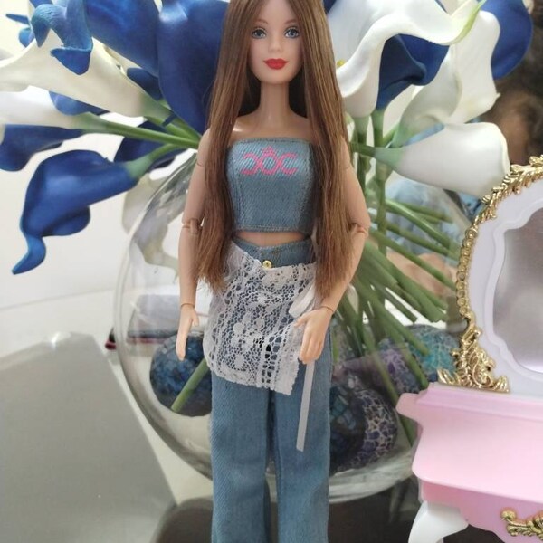 Halter Neck Dolls Prom Dress. 12inch Doll Dress Wedding Dress With Veil ...