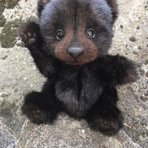 Teddy Bear September OOAK bear artist collectible stuffed | Etsy