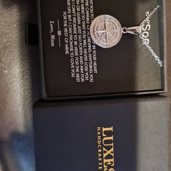To My Son - Compass Pendant Gift Set From Mum/mom, Gift for Son ...
