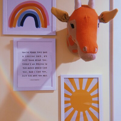 Sun Print Sun Poster Sun Nursery Wall Art Sun Printable - Etsy