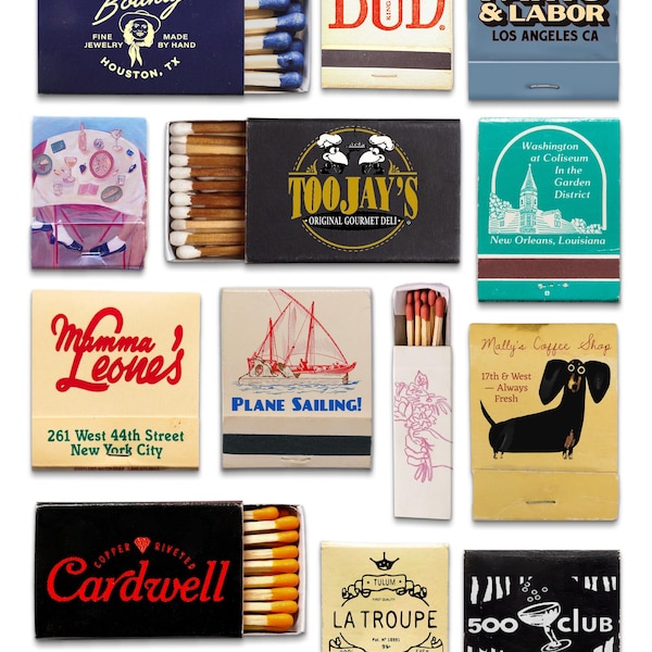 CUSTOM MATCHBOOK ART | Personalized Digital Matchbox Wall Art Gift ...