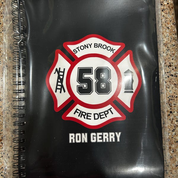Personalized Firefighter Journal, Fire Academy Graduation Gift, Custom ...
