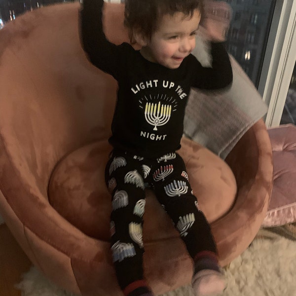 Hanukkah Unisex Pajamas// Chanukah Pjs// Menorah Pajamas// Jewish Kids ...