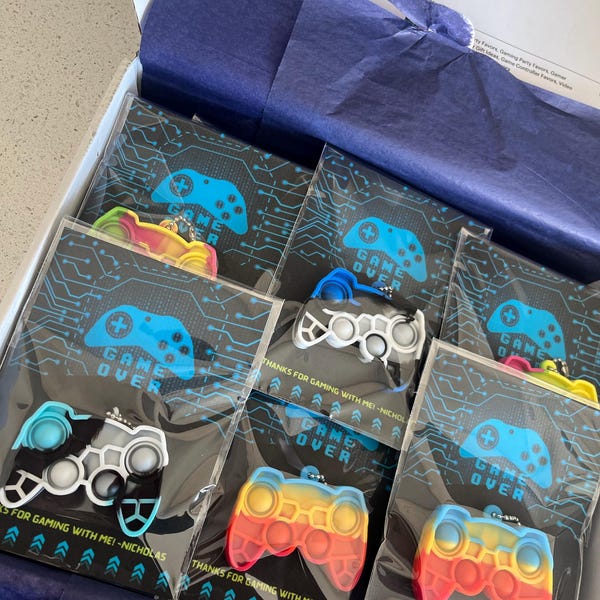 Video Game Party Favors, Gaming Party Favors, Gamer Birthday, Gamer ...