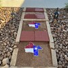 Texas Flag Stepping Stone With Mosaic Top! - Etsy