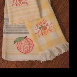 Peach Appliques Machine Embroidery Designs Applique Pattern in 4 Sizes ...