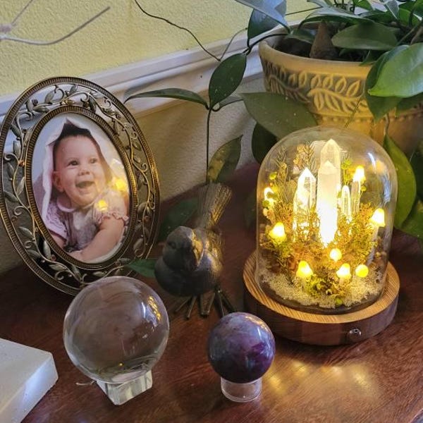 Glowing Crystal Pillars With Healing Properties, Enchanted Forest ...