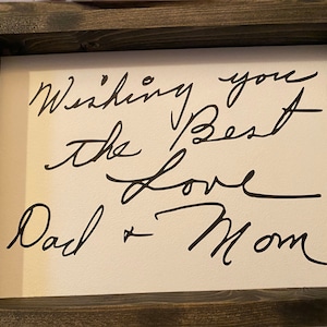Handwritten Sign Custom Handwriting Handwritten Gift - Etsy