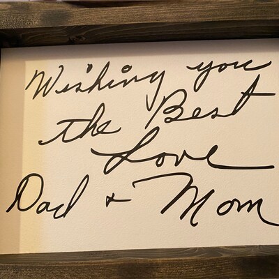 Handwritten Sign Custom Handwriting Handwritten Gift - Etsy