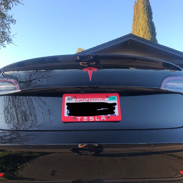 Tesla Model 3 Trunk / Frunk Emblem Badge Logo 3M 1080 Sticker Vinyl ...