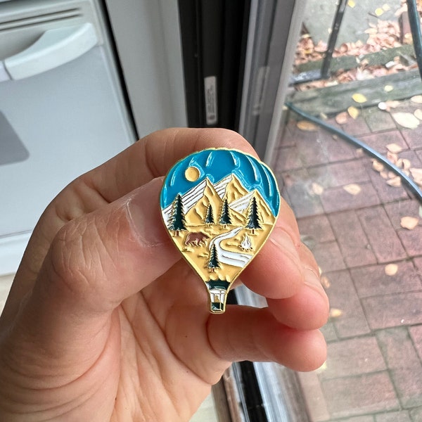 Outdoor Adventures Camping, Mountain, Little Cabin Soft Enamel Pin ...
