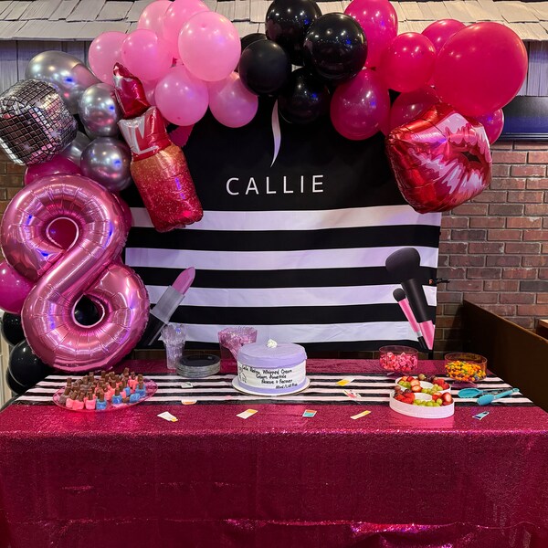 PERSONALIZED Sephora Wall Tapestry Pink Wall Decor Custom Name Bedroom ...