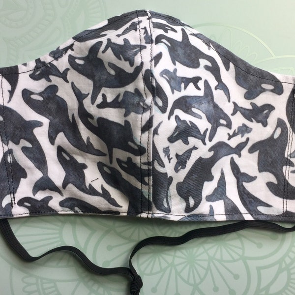 Orca Fabric Orca Killer Whale Pattern by Elena O'neill Illustration ...