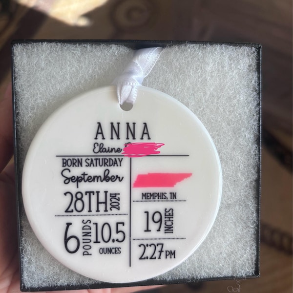 Personalized Thanksgiving Ornament Family Thanksgiving Keepsake Custom ...