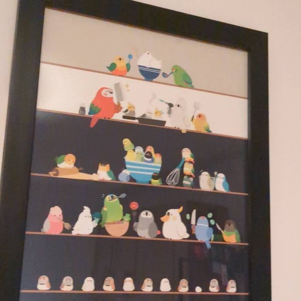 Cooking Birds Poster - Etsy