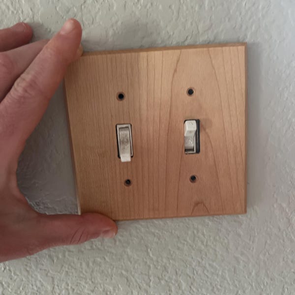 Wood Switch Plate Cover, Light Switch Cover, Wood Light Switch Cover ...