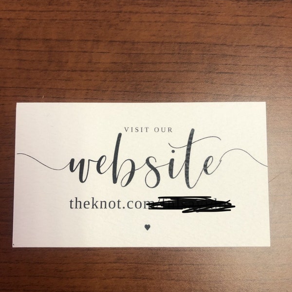 Wedding Website Card Insert Template, Editable Website Card, Wedding ...