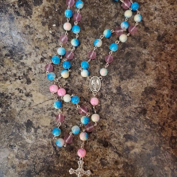 Catholic memento Mori Rosary - Etsy