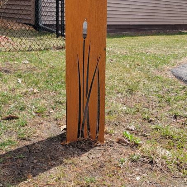 Dragonflies Garden Column, Landscape Art, Planter, Lighting Box, Metal ...