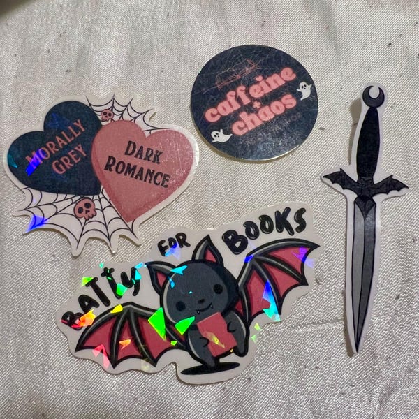 Dark Romance Care Bear, Masked Men, Kindle Sticker, Bookish Stickers ...