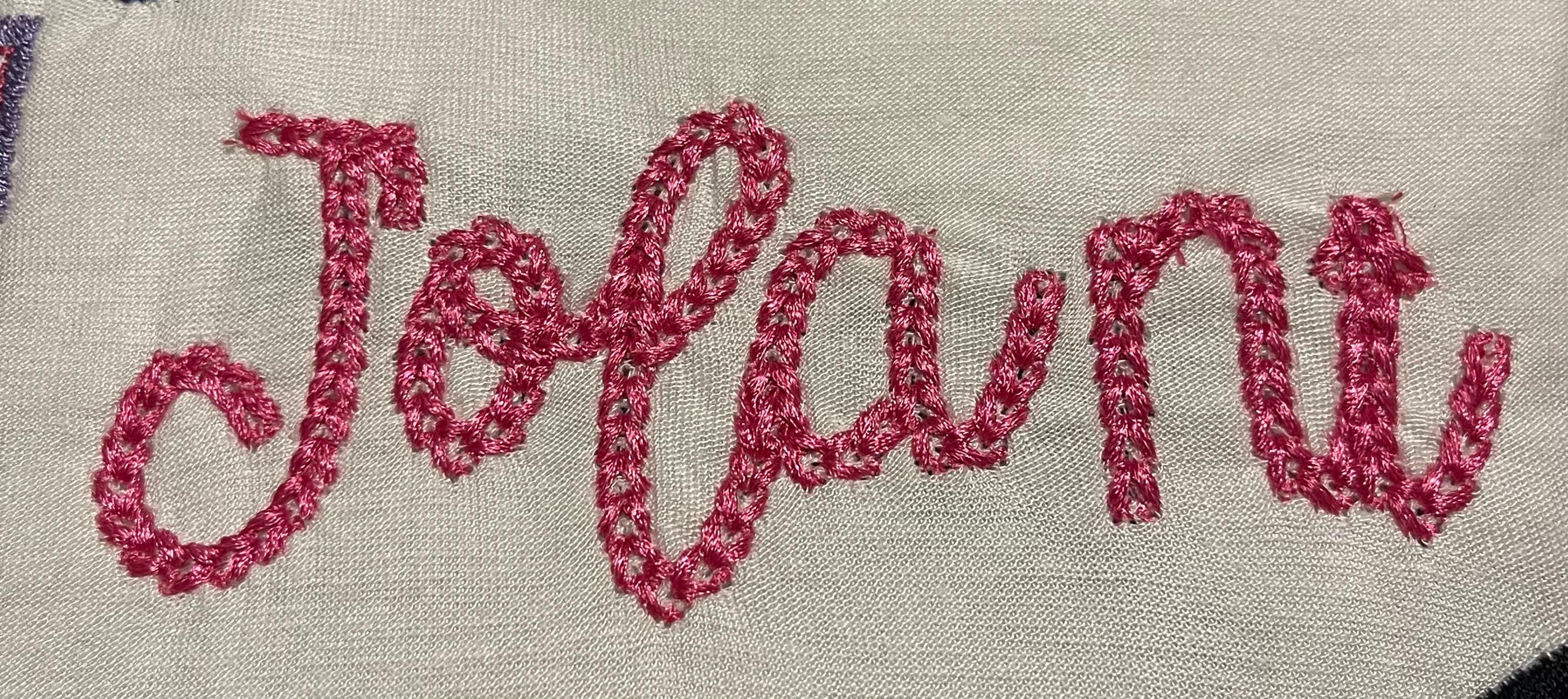 Bold Chain stitch FONT Dense chain machine embroidery designs in ...