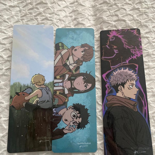 CHAINSAW MAN Bookmarks // Anime Bookmark // Manga Bookmark // Bookmark ...