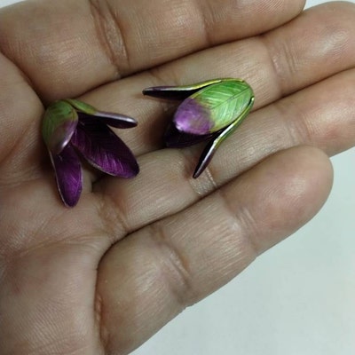 Large Brass Rivet Flowers Ribbed Brass Flower Brass - Etsy