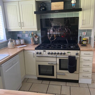 Kitchen Glass Splashback Toughened Tile Cooker Panel Any Size - Etsy