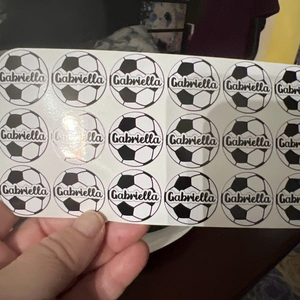 Custom Cursive Name Pastel Outlined Sticker With Swirls, Personalized ...