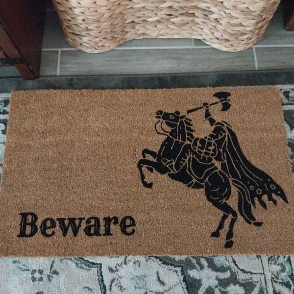 Personalized Addams Family Inspired Doormat, Gladly Feast Mat, , - Etsy