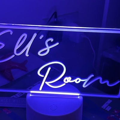 LED Personalised Company Sign Business Display Sign Customised Acrylic ...