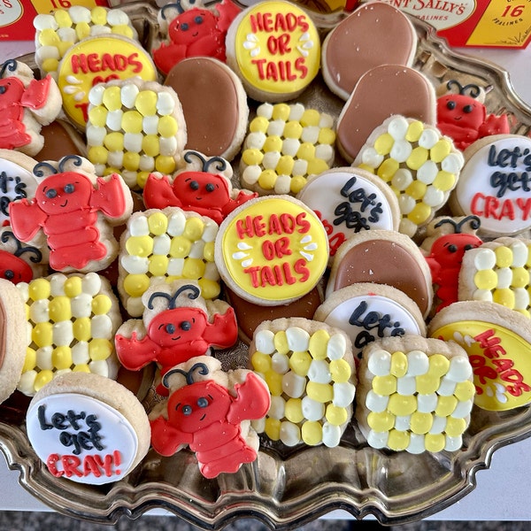 3 Dozen Crawfish Mini Cookies - Etsy