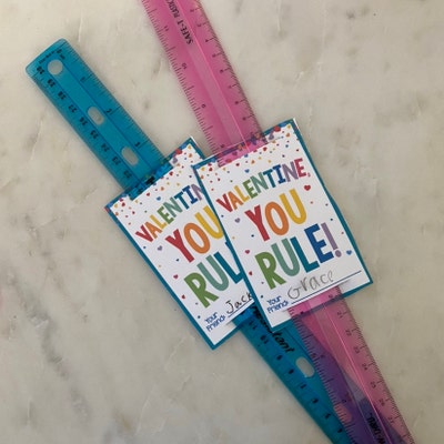 You Rule Valentine, Tracing Ruler Bracelet Ruler Valentine, Preschool ...