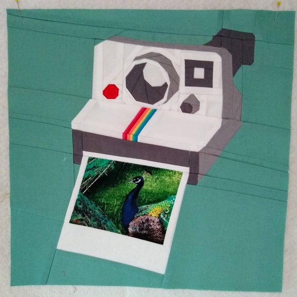 In A Snap Polaroid Camera Quilt Block Pattern - Etsy