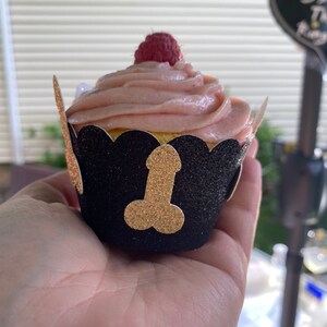 Bachelorette Party Penis Cupcake Wrappers, Set of 12 Same Penis Forever, Bachelorette Party ...