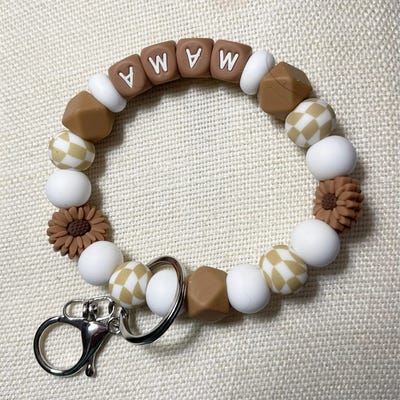 Mama Keychain Mama Wristlet Black Wristlet Keychain Cheetah Print ...