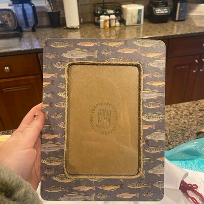 Fall Picture Frame, Fall Plaid Picture Frame, Plaid Picture Frame ...