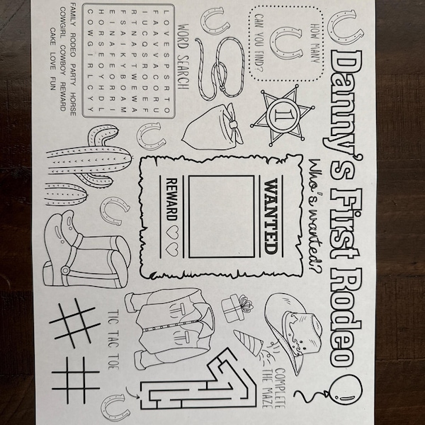 Woodland Forest Party Activity Sheet | Woodland Themed Birthday Party ...